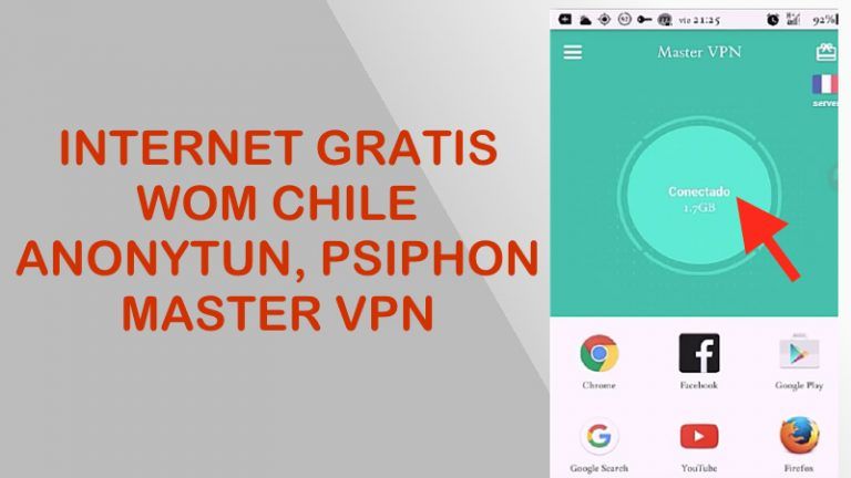 Internet gratis Wom Chile 2021 con apps VPN ilimitadas